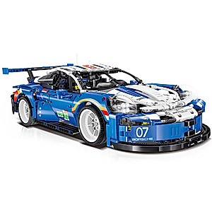 Brick Construction Toy, Technique Building Blocks and Engineering Toy, Adult Collectible Model Cars Kits to Build, 1:12 Scale Racing Car Model 1620 Pieces