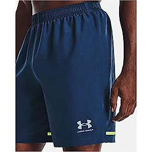 Under Armour Accelerate Premier Shorts, Admiral (498)/Washed Blue, Large