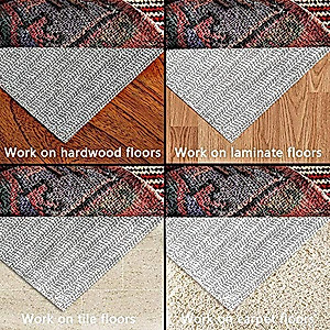 Aurrako Non Slip Rug Pads for Hardwood Floors,8x10 Ft Rug Pad Gripper for Any Hard Surface Floors,Anti Slip Skid Non Adhesive Rug Protector