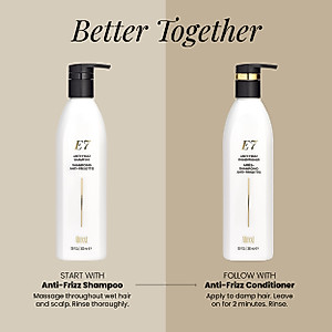 ALOXXI E7 Anti-Frizz Conditioner, Moisturizing & Strengthening with 7 Essential Oils, for Dry, Damaged & Frizzy Hair, Safe for Color-Treated Hair, Paraben-Free, 33.8 Fl Oz