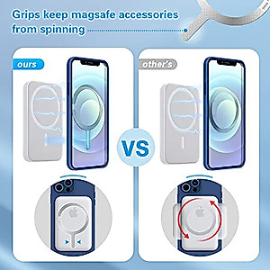 4PCS Adhesive Metal Ring Stickers for MagSafe, Thin Converter for Upgrade iPhone 12 13 14 Pro Max Mini Series Ordinary Phone Case Cover Adapter for Mag Safe Magnetic Wireless Charger Grip Mount Wallet