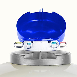 Generic Liquid Nitrogen Tank, 20L Cryogenic Container, Liquid Nitrogen Dewar, Liquid Nitrogen Container with Lock Cap, 6X Canisters & Protective Bag, Mouth Ø50mm, Static Storage 178 Days