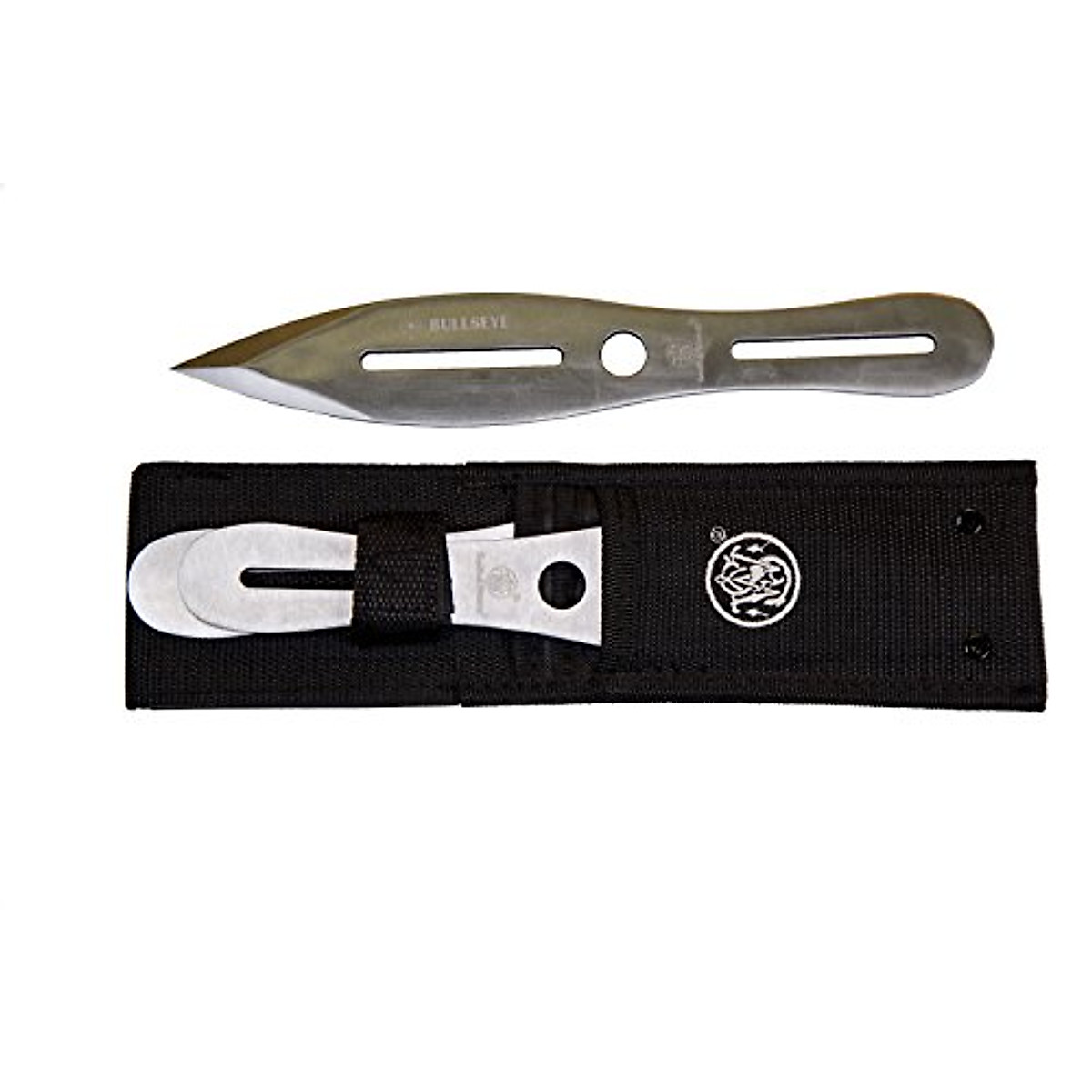 Smith & Wesson SWTK10CP Three 10in Stainless Steel Throwing Knives Set with Nylon Belt Sheath