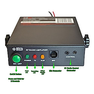 BTECH AMP-U25 Amplifier for UHF (400-480MHz), 20-40W Output (2-6W Input), Analog and Digital Modes, Compatible with All Handheld Radios: BTECH, BaoFeng, Kenwood, Yaesu, ICOM, Motorola