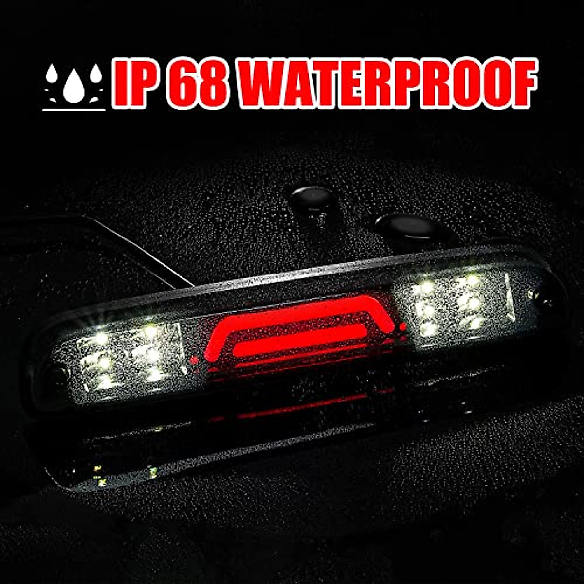 RANSOTO 3rd Third Brake Light Compatible with 1999-2016 Ford F250 F350 F450 F550 Super Duty/Ranger/Mazda B-Series Replaces YC3Z13A613BA Cargo LED Bar High Mount Lamp Stop Tail Light