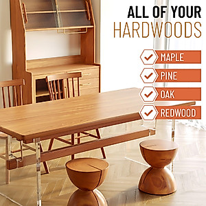 Touch Of Oranges Wood Cleaner & Polish Spray Real Orange Oil Luster Finish, Clean Kitchen Cabinets, Hardwood Floor and All Wood, Restorer, Conditioner - 32 oz