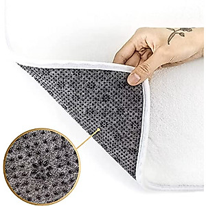 Kitchen Floor Mat Non-Slip Cushioned Rug Home is Where Your Honey is Cute Bee Honey Hive Rug Anti-Fatigue Standing Mat for Home,Office Floor Front Door Mat, 24 x 16 Inch