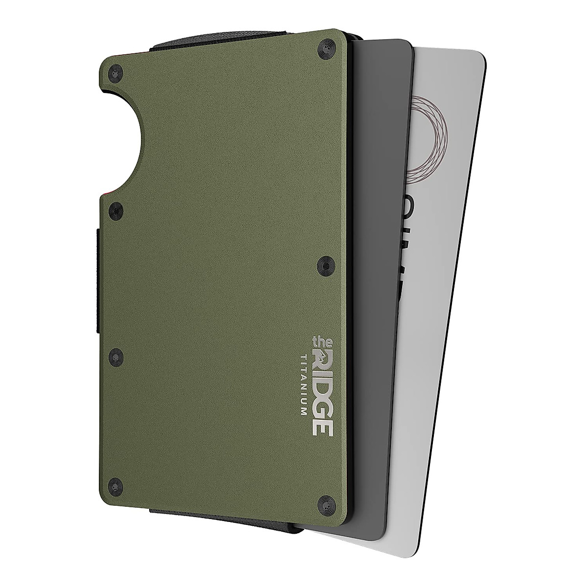 The Ridge Wallets for Men - Slim Minimalist Wallet For Men, Front Pocket, RFID - Card Holder Wallet - Titanium