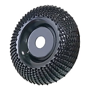 Wood Carving Disc Grinder Wheel Disc 4 Inch Wood Shaping Wheel Wood Grinding Shaping Disc for Angle Grinders with 5/8” Arbor