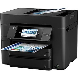 EpsonWorkforce Pro WF-4833 Color Inkjet Printer - Wireless All-in-One, Print, Scan, Copy, Fax - Ethernet, 25ppm, Auto 2-Sided Printing, 50-Sheet ADF - High Productivity Quality, Nowco Cloth