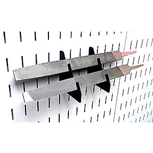 Wall Control Pegboard Slotted Metal Pegboard Bracket Pair Accessory Pack for Wall Control Pegboard and Slotted Tool Board – Black