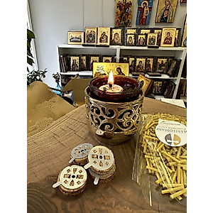Beeswax Candle Wicks for Orthodox Vigil Oil Lamps, Floating Candles, Cork Floats, Home Altar