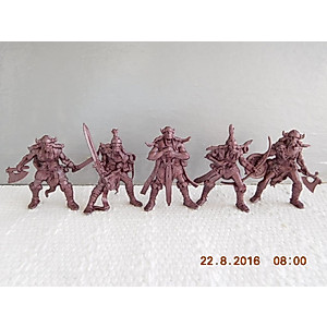 Fantasy Battles Viking Warriors 54 mm 1/32 - 5 Fantasy Sci-Fi Tehnolog Russian Toy Soldiers DND Action miniatures