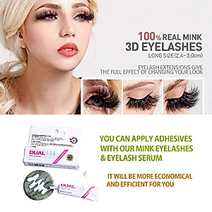 Premium Fast Drying and Strong Adhesives for Strip 3D False Eyelashes 7g / Net 0.25 OZ for Reusable and Dramatic Full Look with Cruelty Free and Latex Free, Formaldehyde Free with ISO (1 Pack)