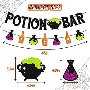 Potion Bar Banner Halloween Witches Haunted House Theme for Boy Girl Kids Halloween Decorations Festival Holiday Party Supplies