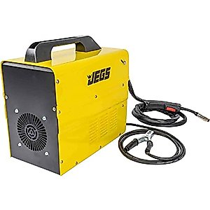 JEGS MIG 100 Gasless Welder - 110V AC - 20 Amps of Input Current - MIG Welder Includes Hand-Held Mask, Wire Brush, Spool of Wire, Welding Torch and One-Year Warranty - Simple Controls and Operation