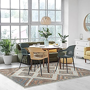 LUXE WEAVERS Patricia Collection 100 Multi 8x10 Modern Geometric Area Rug