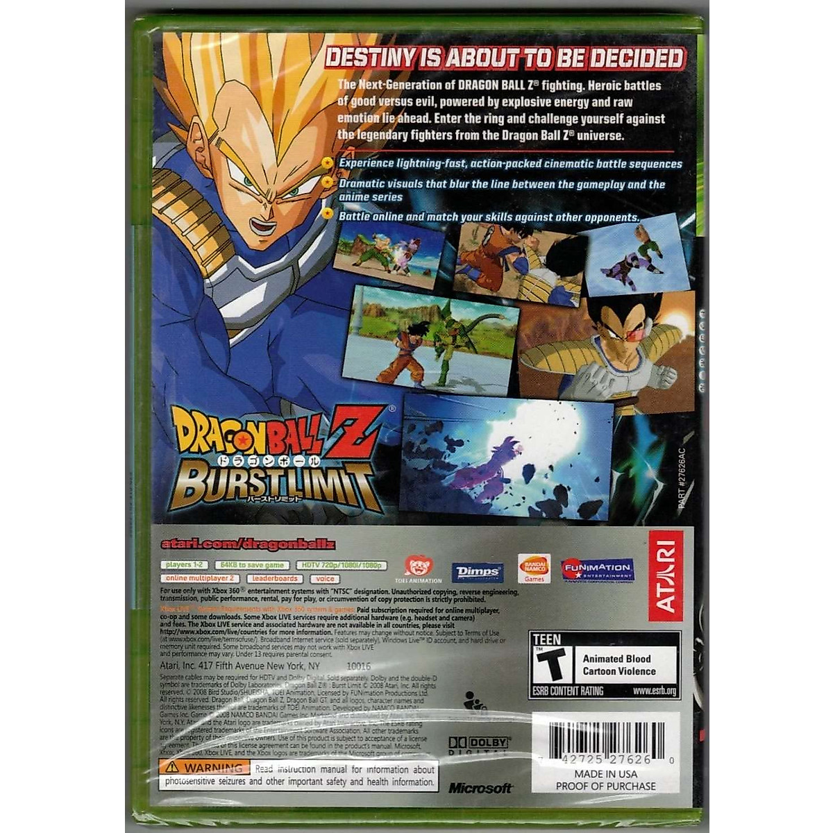 Dragonball Z: Burst Limit - Xbox 360