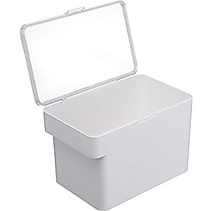 YAMAZAKI home Tower Rice Storage with Scoop Cut-Out(Includes Measuring Cup) WH Space saving, One Size, White