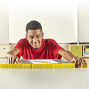 hand2mind Folding Fraction and Decimal Number Line for Classroom, 4th Grade Math Manipulatives, Teacher Supplies, Homeschool Supplies, Fraction Manipulatives, Activity Guide (1 Set of 2)