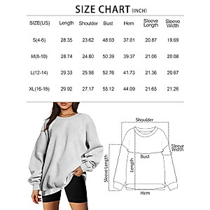 Trendy Queen Sweatshirts for Women Hoodies Oversized Crewneck Tops Sweaters Comfy Fall Winter Outfits Clothes 2025 Fashion White XL