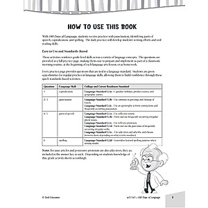 Shell Education 180 Days of Language for Second Grade (180 Days of Practice)