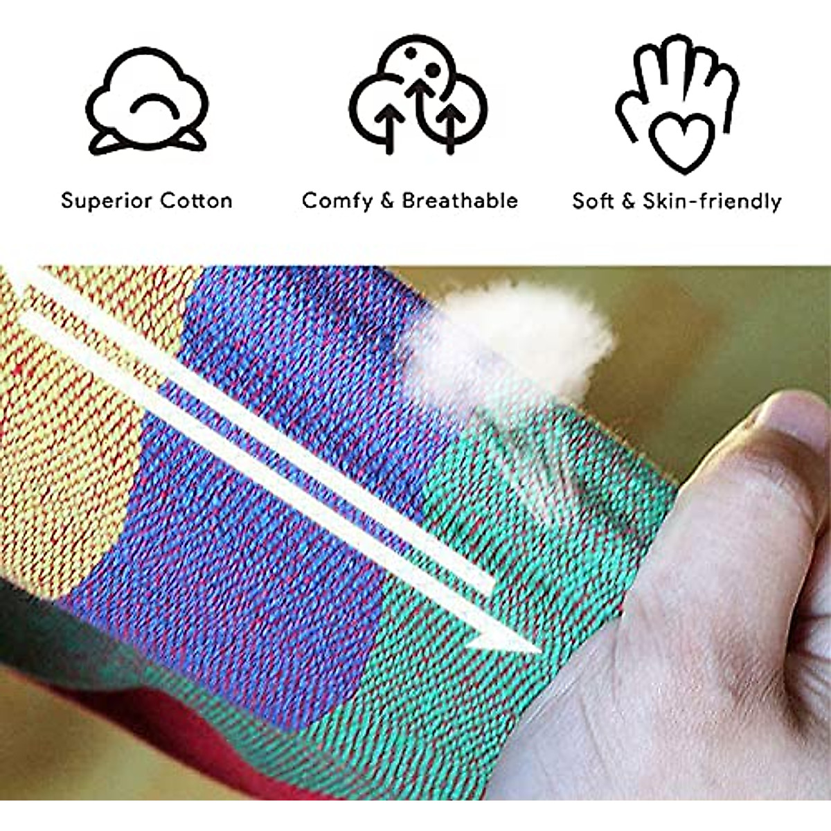 Hammock Hanging Chair, Max 330 Lbs, Swing Rocking Chair, Swing Chair w/Foldable Spreader Bar for Indoor/Outdoor Garden & Living Room (Green, Removable Cushions)