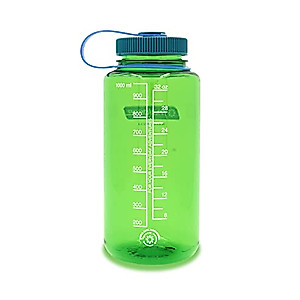 Nalgene Sustain Tritan BPA-Free Water Bottle Made with Material Derived from 50% Plastic Waste, 32 OZ, Wide Mouth, Parrott Green