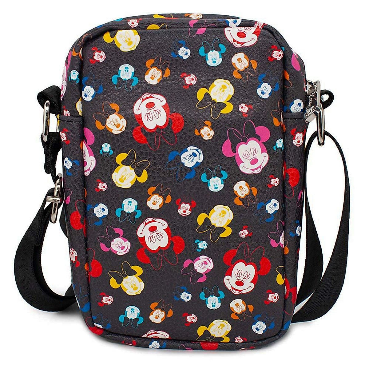 Buckle Down Disney Bag, Cross Body, Minnie Mouse Expressions Scattered, Multi Color, Vegan Leather