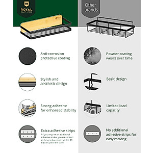 ROYAL CRAFT WOOD Bathroom Shower Caddy Organizer