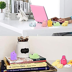 LEEHUR Squishies Squishy Toy 20pcs Party Favors for Kids Mochi Squishy Toy moji Kids Mini Kawaii squishies Mochi Stress Reliever Anxiety Toys Easter Basket Stuffers fillers Goodie Bag Stuffers