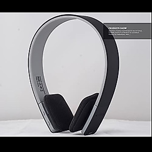 Over Ear Bluetooth Headphones Wireless Headset with Built-in Mic Active Adjust-Able Angle Soft Earmuffs Retractable Holder Su