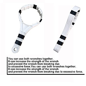 YZM 10" Plastic Filter Housing Wrench, Reverse Osmosis Water Filter Canister Housing Wrench (10" Filter Housing Wrench)