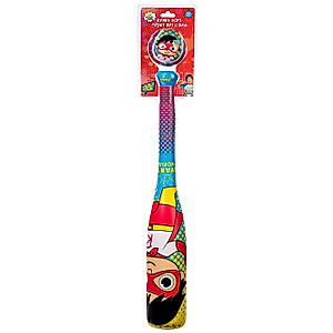 Franklin Sports Ryan's World Kids Baseball Bat + Ball Set - Soft Plastic Jumbo Bat + Baseball for Kids + Toddlers - Beginner Toy Baseball Bat Set