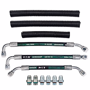 3mirrors High Pressure Oil Pump HPOP Hoses Lines & Crossover Replacement Kit Compatible with Ford Excursion F250 F350 F450 F550 Super Duty 1999-2003 7.3L Powerstroke Turbocharged Engine