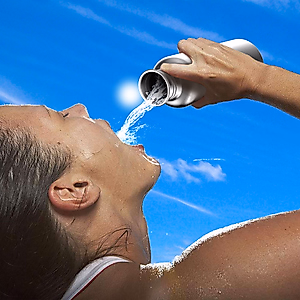 TRIPLE TREE 34 OZ Uninsulated Single Walled Stainless Steel Sports Water Bottle 18/8 Food Grade for Cyclists, Runners, Hikers, Beach Goers, Picnics, Camping - BPA Free