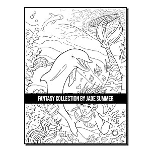 Fantasy Collection: An Adult Coloring Book with 100+ Incredible Coloring Pages of Mermaids, Fairies, Vampires, Dragons, and More!