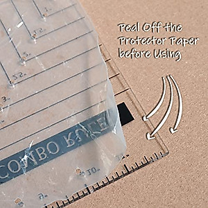 UPTTHOW Rivet Placement Template Zipper Ruler Zip Pocket Tool Leathercraft Rivets Marking Guide for DIY Bracelet Belt Combo Measurement Sewing Accessories