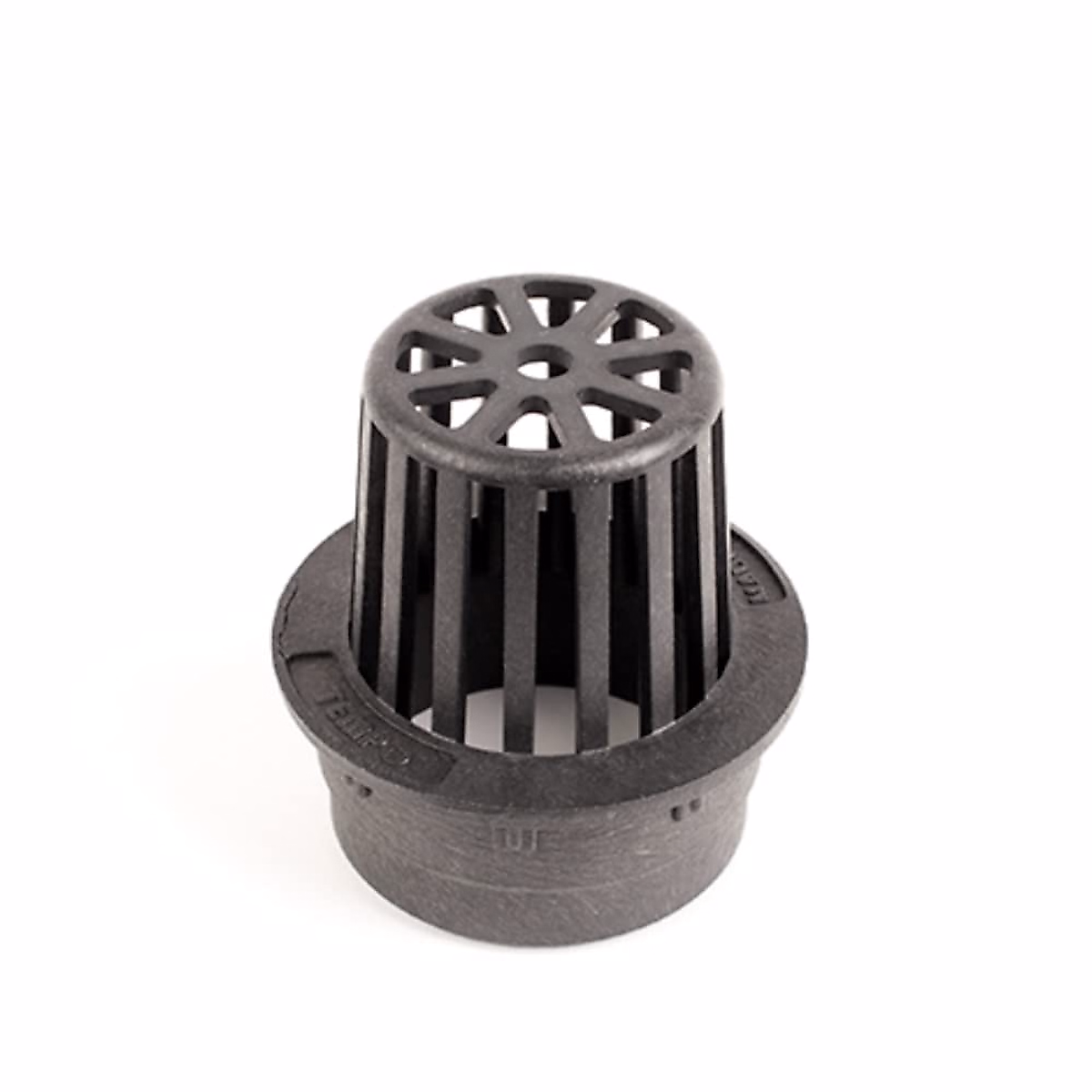 Premium USA Made 3" Inch Black Outdoor Round Atrium Drain Grate Cover - Fits 3" Inch Sewer & Drain Pipe/Fittings, Also Fits Triple Wall Pipe & Corrugated Landscape Pipe 3" (Black)