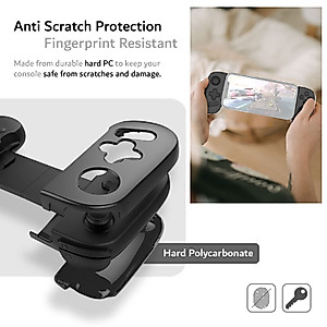TUDIA Easy Snap On Hard Case Compatible with Backbone One Gaming Controller [for iOS Version Only], Snug Fit Protective Tough Case Anti-Scratch Extra Grip Cover [CASE ONLY] - Black