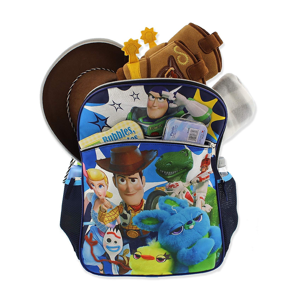 Disney Toy Story 4 Boy's Girl's 16 Inch School Backpack (One Size, Blue)