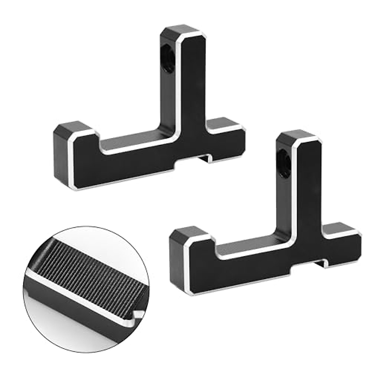 LVOUP Aluminium Alloy Trunk Bag Hook T Shaped Grocery Bag Holder Interior Organizer Compatible for Ford Bronco 2021-2023 2&4-Door Black(Not Sport)