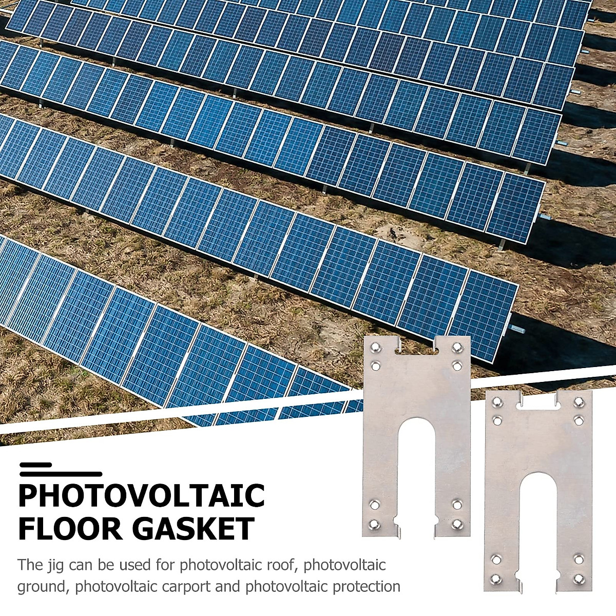 Angoily Solar Panel With Frame PV Grounding Clip Washer Spacer Stainless Steel Photovoltaic Ground Gasket Photovoltaic Rack Conductive Gasket 5mm 50pcs