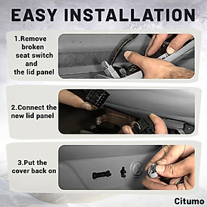 12451498 Front Right Passenger 8 Way Power Seat Control Adjustment Switch Fit 2007-2013 Sierra Yukon Avalanche Silverado Suburban Lacrosse