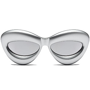 AWGSEE Trendy Inflated Shape Lip Sunglasses for Women Fashion Oversized Cat Eye Shades UV400 Protection