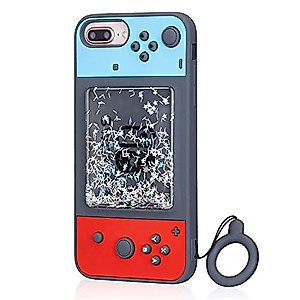 Jowhep Case for iPhone 6 Plus/6S Plus/7 Plus/8 Plus Silicone Carton Design Cute Cover Fashion Funny Kawaii Skin Protective Accessories Shell Shockproof Scratch Resistant Cases Girls Quicksand