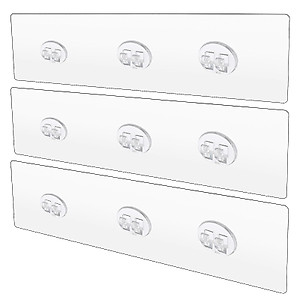 3 Pcs Shower Caddy Adhesive for Replacement No Drilling Shower Wall Caddy Hooks Corner Shower Caddy Adhesive Replacement Strong Sticker Hooks for Soap Holder,Bathroom Storage Shelves and Kitchen Racks