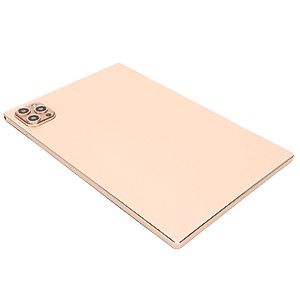 AMONIDA Kids Tablet, for Android 12 100‑240V 6GB 128GB 10in Tablet Gold for Learning (US Plug)