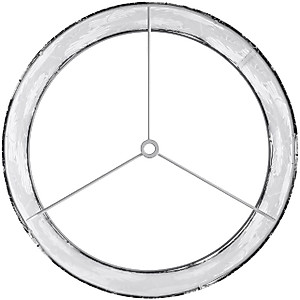 GO&SO Floral Area Medium Drum Lamp Shades 13" Top x 13" Bottom x 10" High (Spider) Transitional Black & White Lampshade Table Lamp & Bedside Lamp - Handcrafted - Perfect for Art Decor