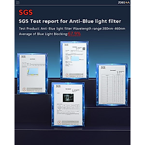 ZOEGAA Anti Blue Light Screen Protector Compatible with iPad Pro 12.9 Inch (2022/2018), iPad Pro 12.9 6th/5th/4th/3rd for Eye Protection Blue Light Blocking Filter Reduces Digital Eye Strain